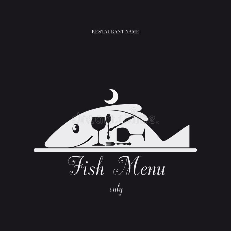 Fish Menu Restaurant Design Template Stock Vector - Illustration of ...