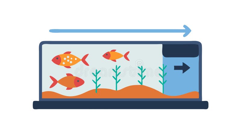 Fish Migration between Tanks, Transfer and Adaptation, Vector Design ...