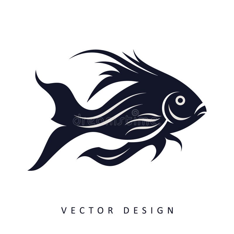 Fish Minimalist Elegant Vector Design AI Generated Stock Photo ...