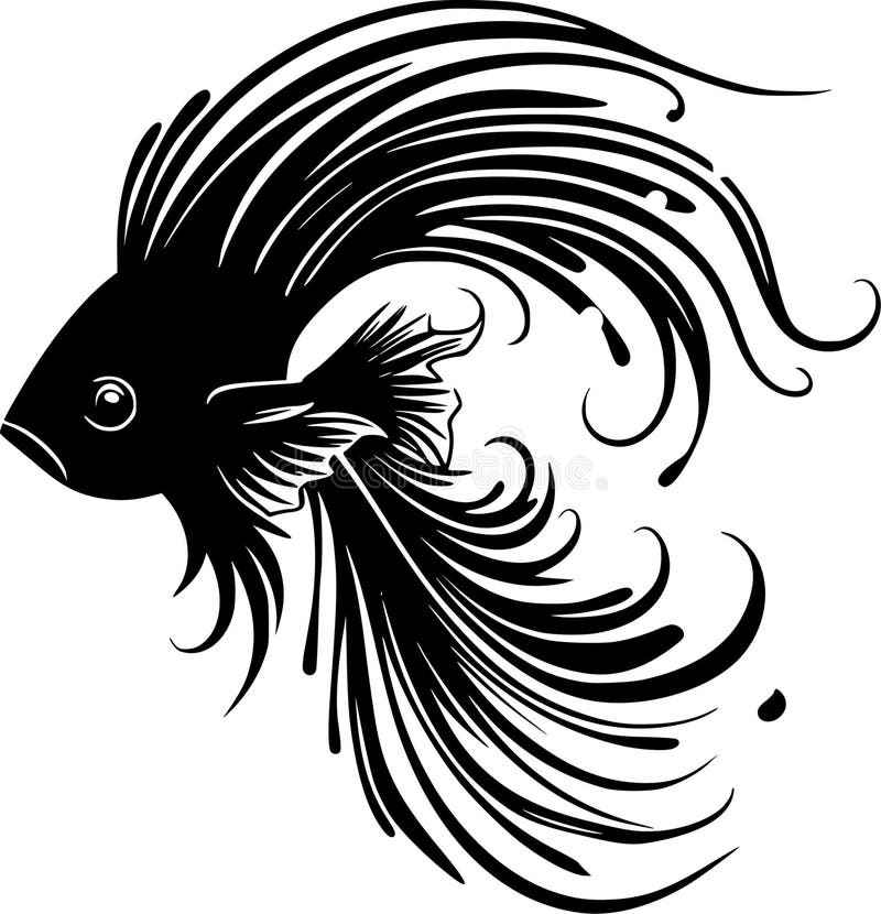 Fish - Minimalist and Flat Logo - Vector Illustration Stock Vector ...
