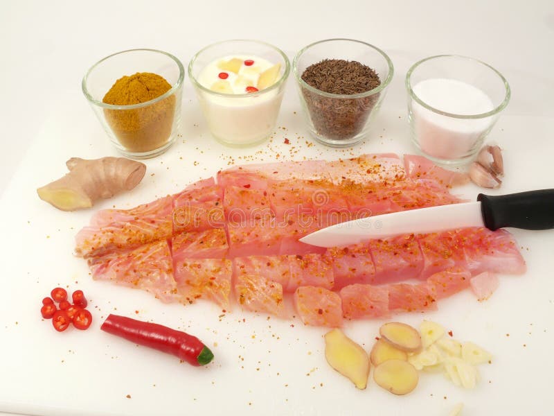 Fish and more stock image. Image of pepper, peperoni - 10782661