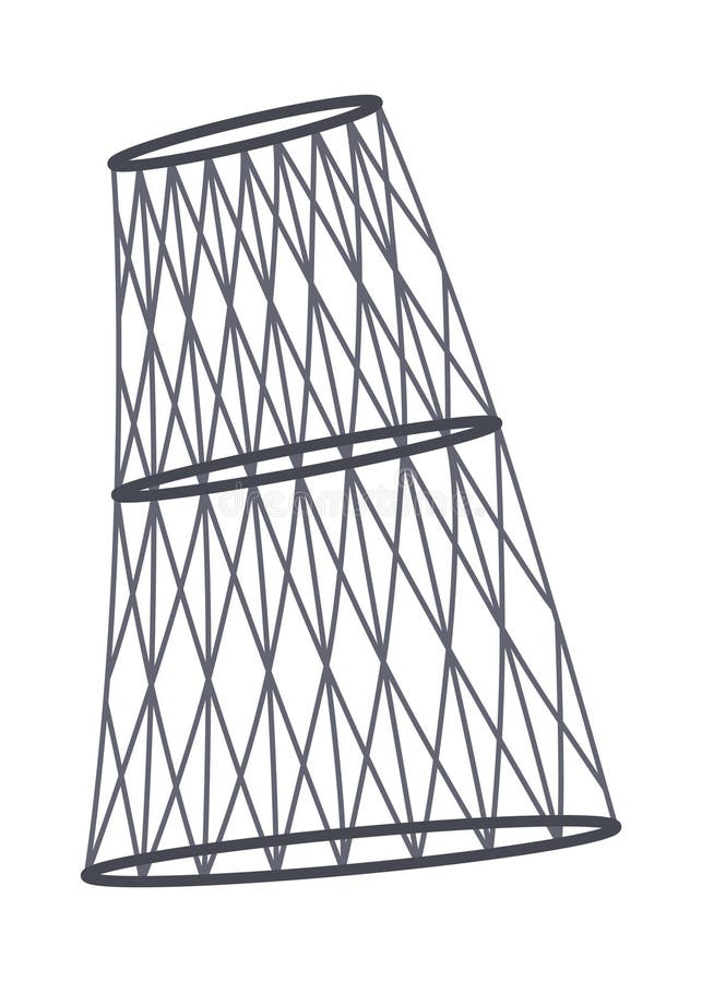 Fish Net Icon, Isolated Fishnet and Fish Scoop. Mesh Tool Used for ...