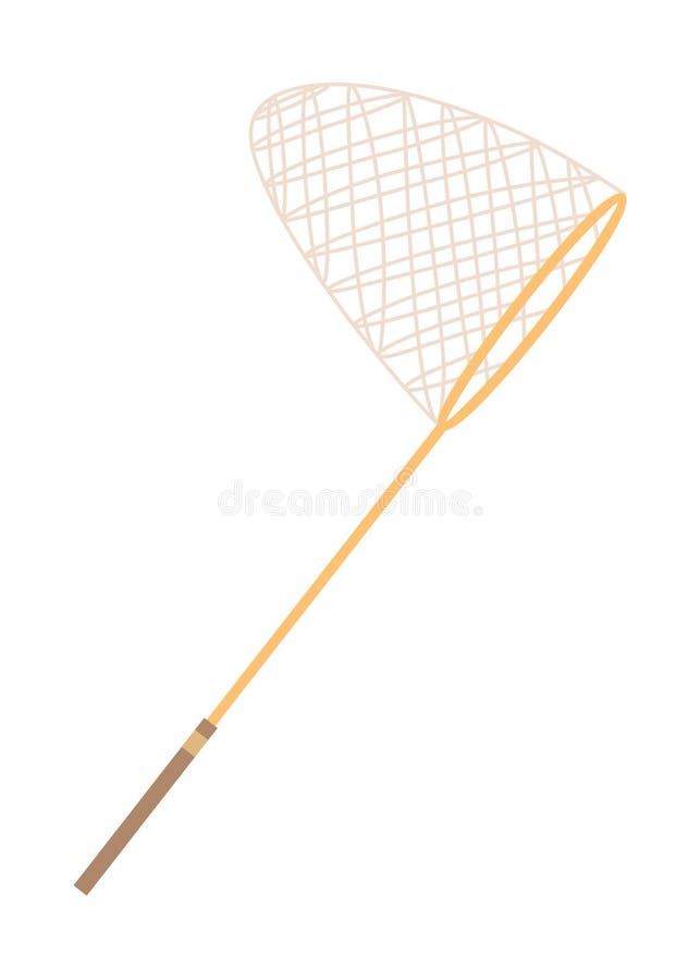 Fish Net Icon, Isolated Fishnet and Fish Scoop. Mesh Tool Used for ...