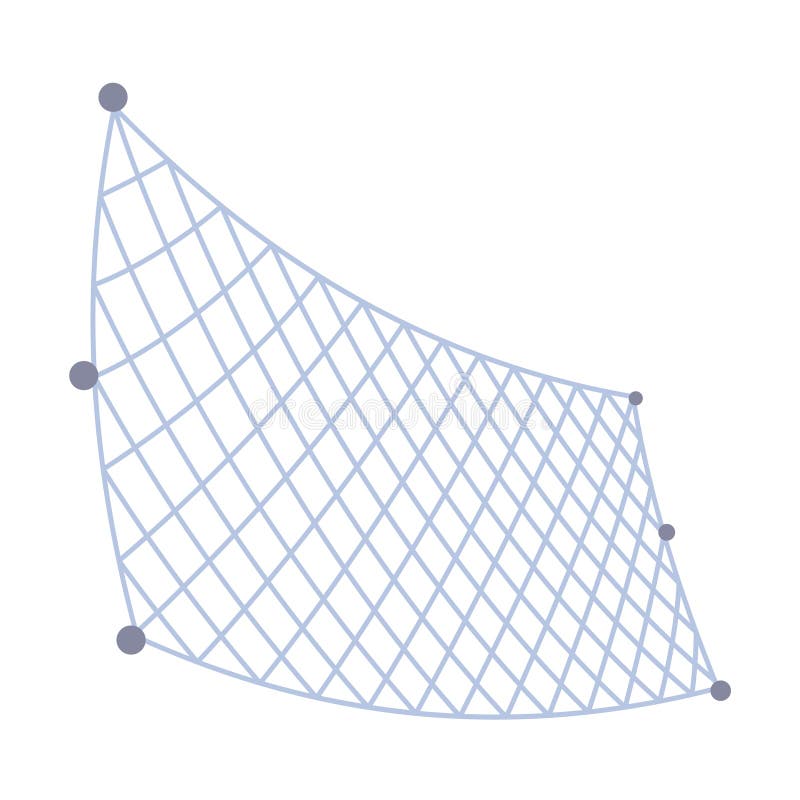 Fish Net Icon, Isolated Fishnet and Fish Scoop. Mesh Tool Used for ...