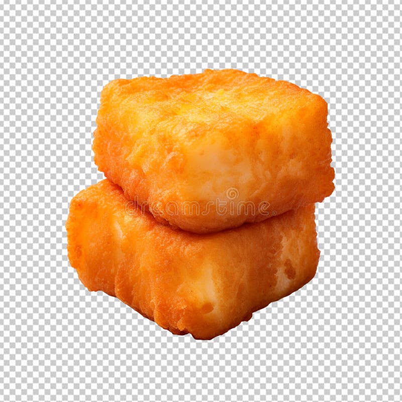 Fish Nugget Isolated on Transparent Background Stock Photo ...