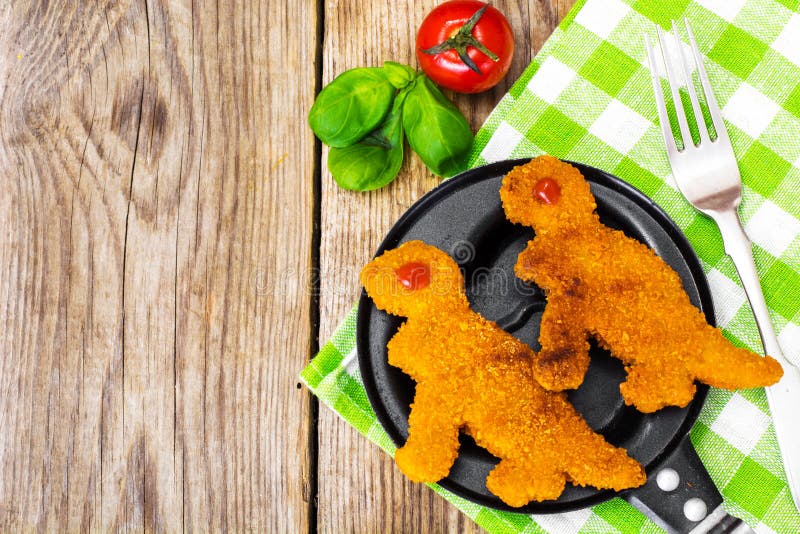 Fish Nuggets for Kids Dinosaurs Stock Photo - Image of junk, fresh ...