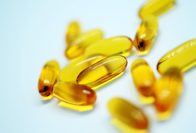 Fish Oil Capsules stock image. Image of fish, omega3 - 38028029