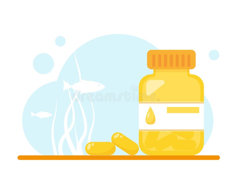 Fish Oil Benefit Stock Illustrations – 126 Fish Oil Benefit Stock ...