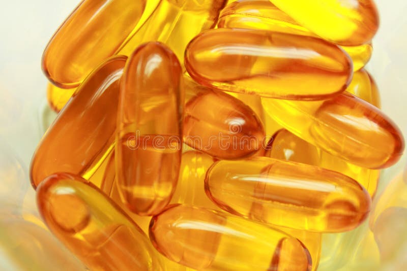 Fish oil tablets stock image. Image of fish, closeup - 90421039