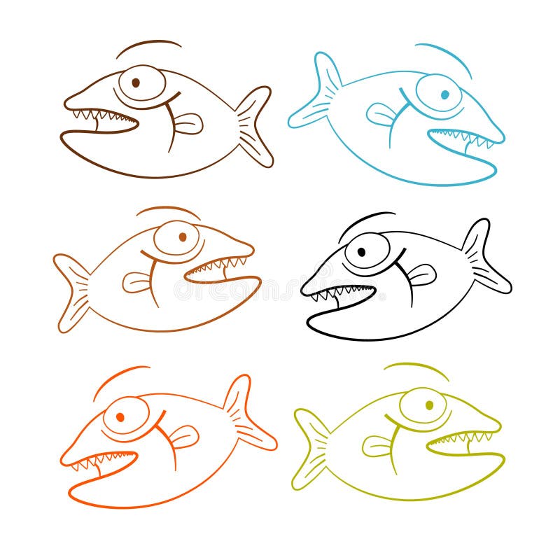 Fish Outline Stock Illustrations – 102,339 Fish Outline Stock ...