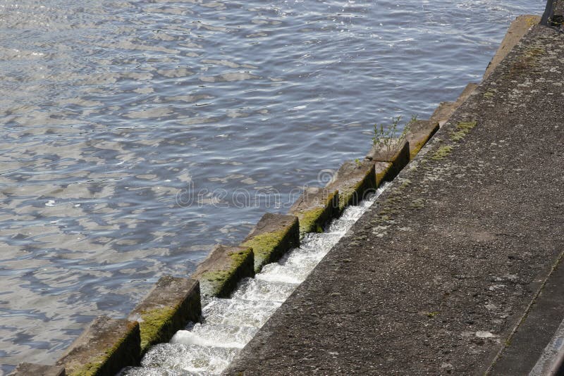 Water Level Depth Meter in River Thames, London, England, UK Stock ...