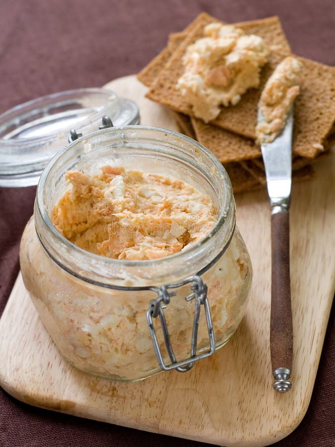 Sandwich with fish pate stock image. Image of snack, bread - 19763999