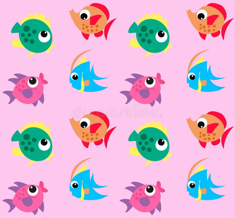 Fish Pattern Seamless stock vector. Illustration of fish - 22882425