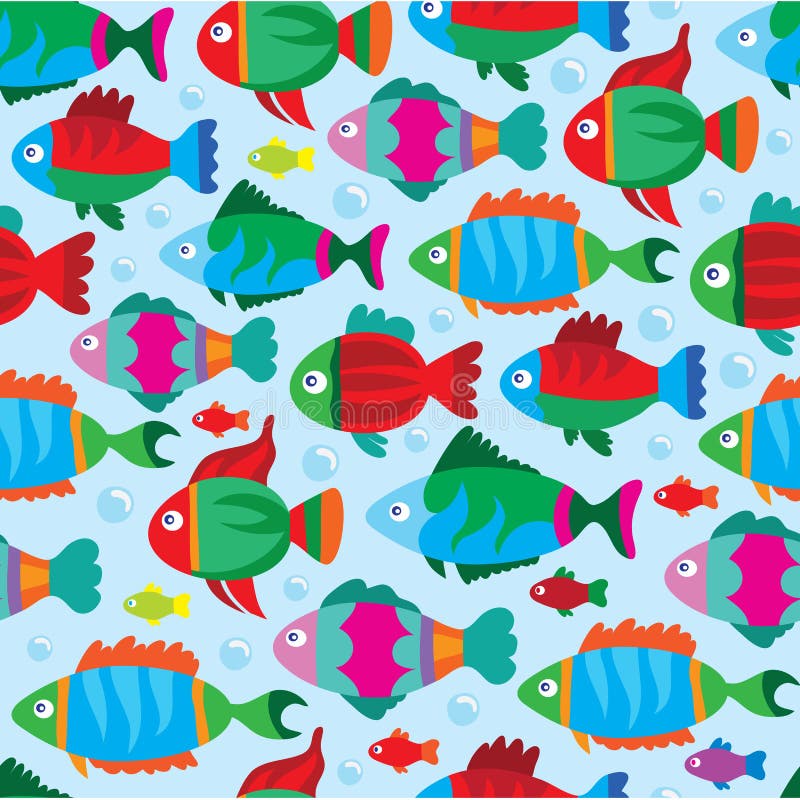 Fish pattern stock vector. Illustration of decorative - 27522361