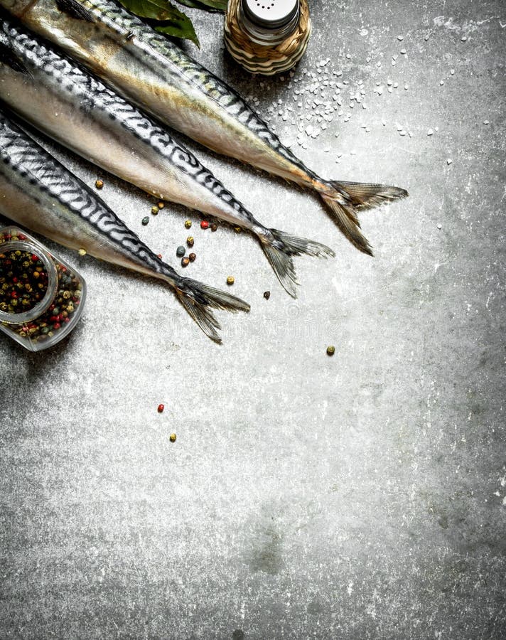 Fish with Peppercorn and Salt. Stock Photo - Image of scale, health ...