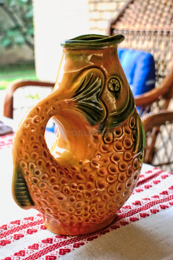 Fish Pitcher stock photo. Image of pitcher, fish, table - 85441334