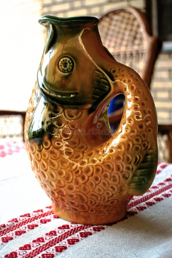 Fish Pitcher stock image. Image of green, pitcher, table - 85486003