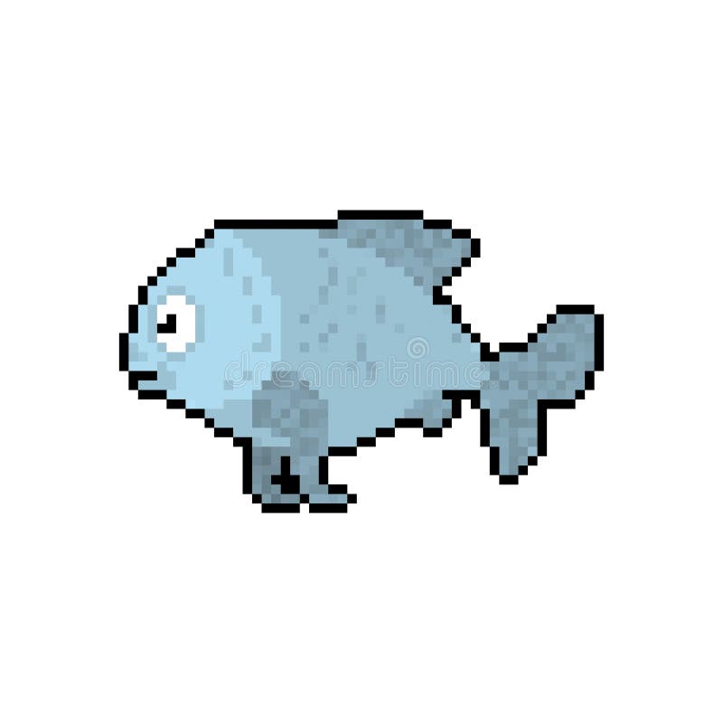 Fish Pixel art. 8 bit Carp stock vector. Illustration of embroidery ...