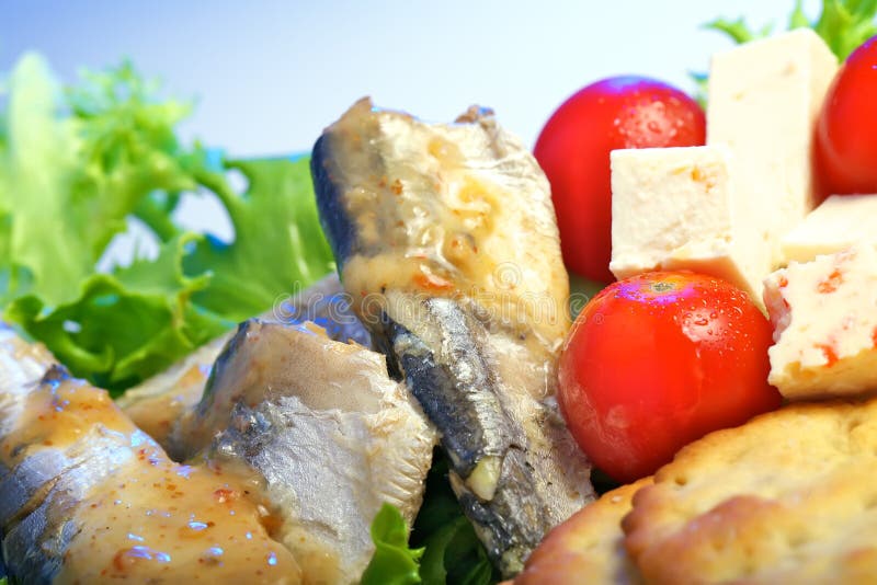 Fish Plate stock image. Image of healthy, green, restaurant - 13482135