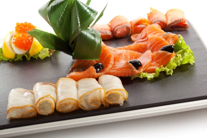 Fish Plate stock image. Image of assorted, green, fish - 42499459