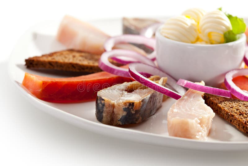 Fish Plate stock image. Image of dish, fillet, halibut - 44212255