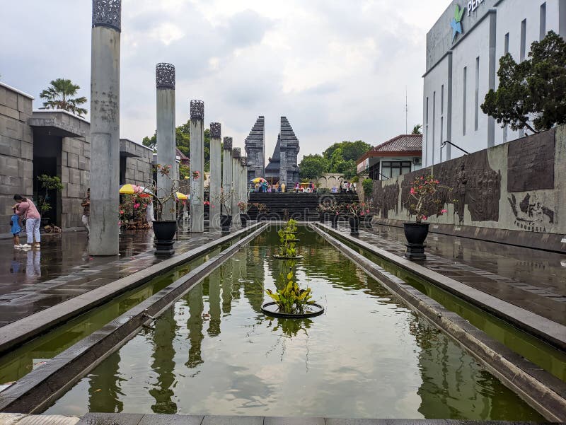 A Fish Pond with Green Water in the Bung Karno Library Editorial ...