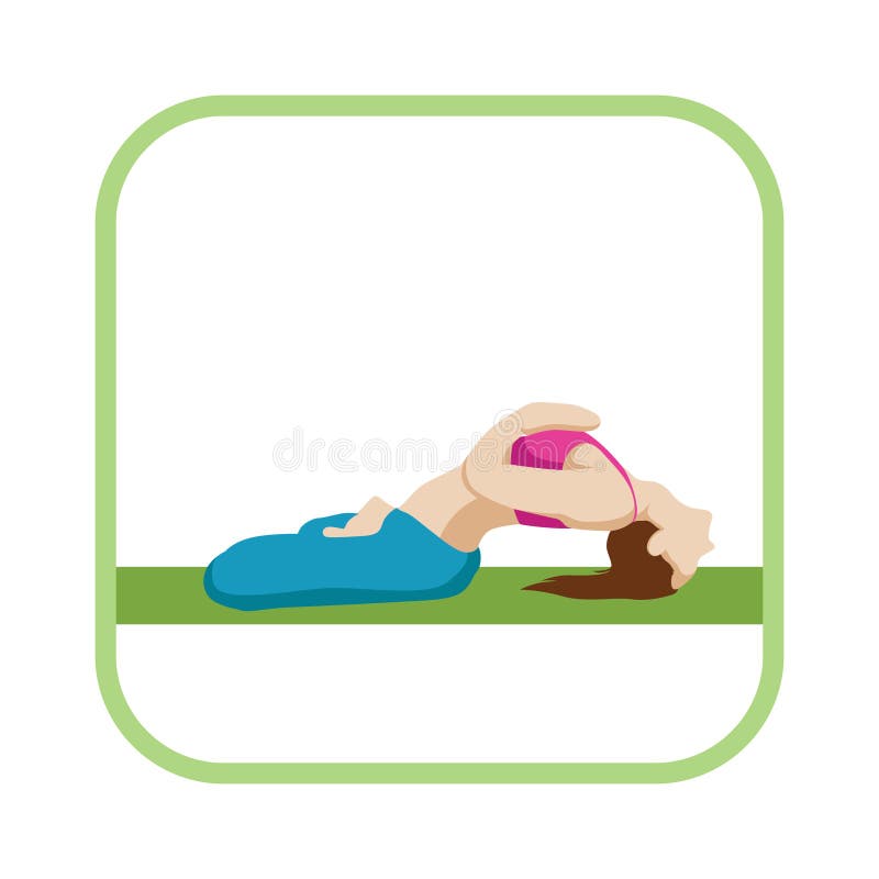 Fish Pose Yoga Stock Illustrations – 183 Fish Pose Yoga Stock ...