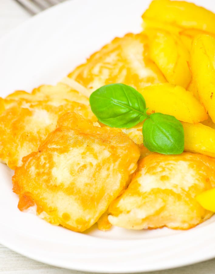 Fish and potato stock image. Image of junk, filet, pangasius - 32661077