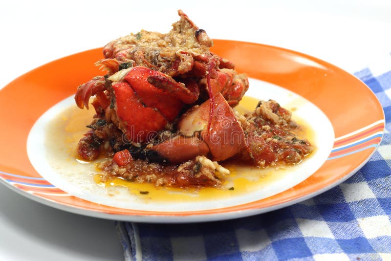 Fish ragout with lobster stock image. Image of healthy - 207171267