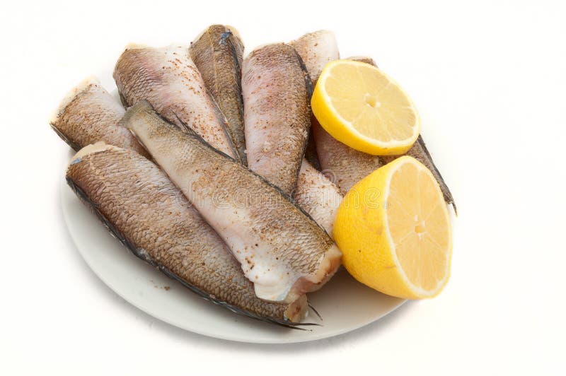 Fish Ready for Cooking with Spices and Lemon Stock Image - Image of ...