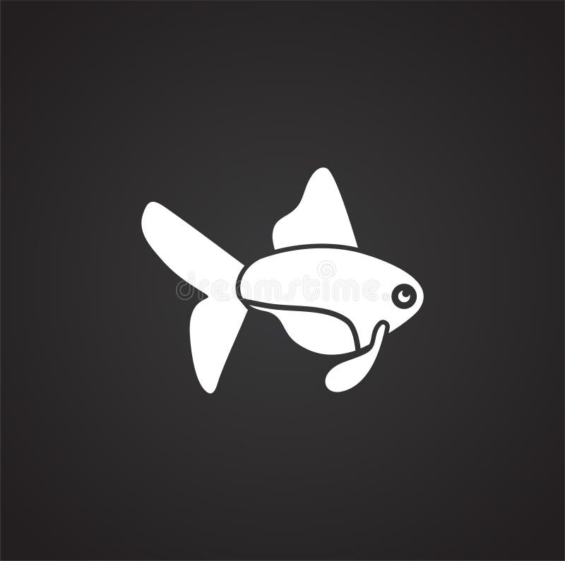 Fish Related Icon on Background for Graphic and Web Design. Simple ...