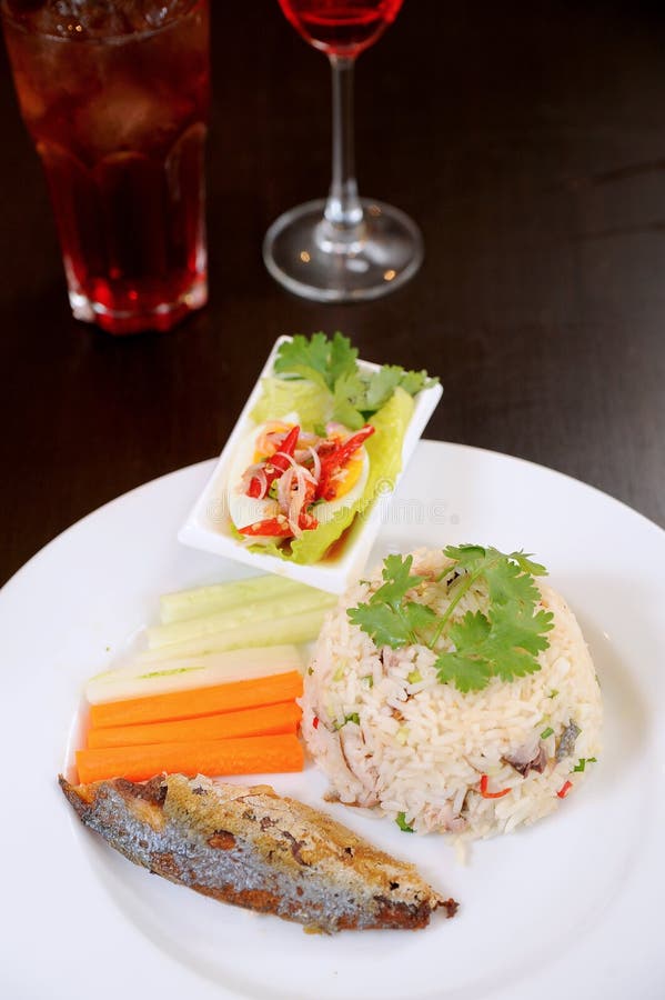 Fish and rice stock photo. Image of grilled, diet, baked - 21614712