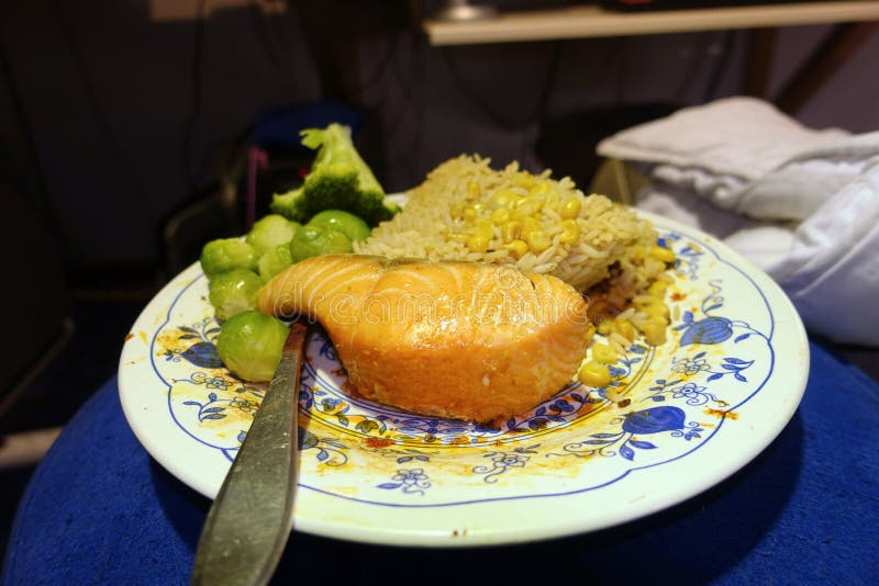 Fish with rice stock image. Image of ingredient, marine - 83625623