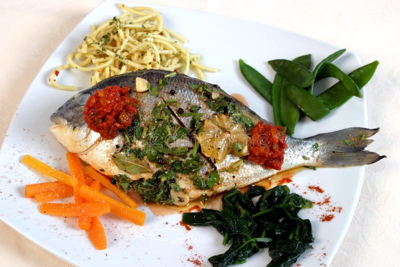 Fish roast stock image. Image of appetizing, dining, gourmet - 8376935