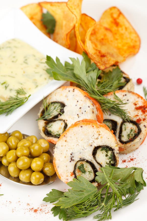 Fish rolls stock photo. Image of cream, restaurant, luxury - 19013252