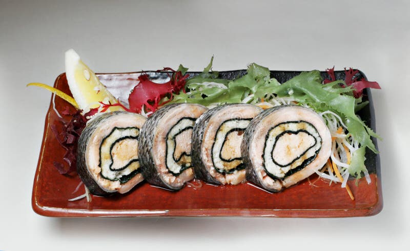 Fancy Gourmet High Stacked Restaurant Dish Stock Image - Image of ...