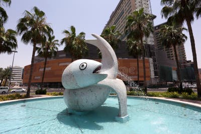 Fish Roundabout in Deira, Dubai Stock Photo - Image of deira ...