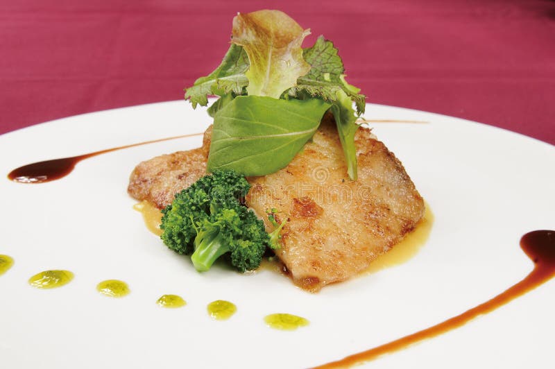 Fish row stock photo. Image of lettuce, fish, health, dining - 7489948