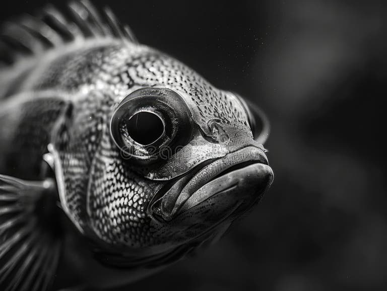 Fish with a Sad Expression on Its Face Stock Image - Image of wildlife ...