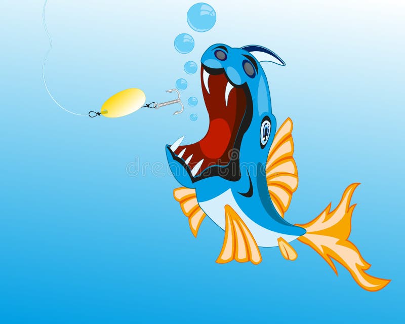 Fish sails for spoon bait stock vector. Illustration of cartoon - 74542957