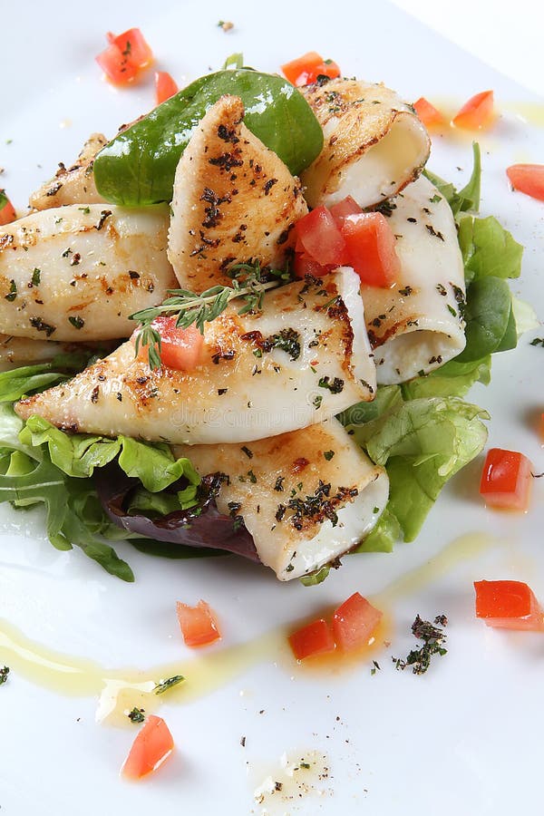 Fish Salad stock photo. Image of diced, level, virgin - 25187776