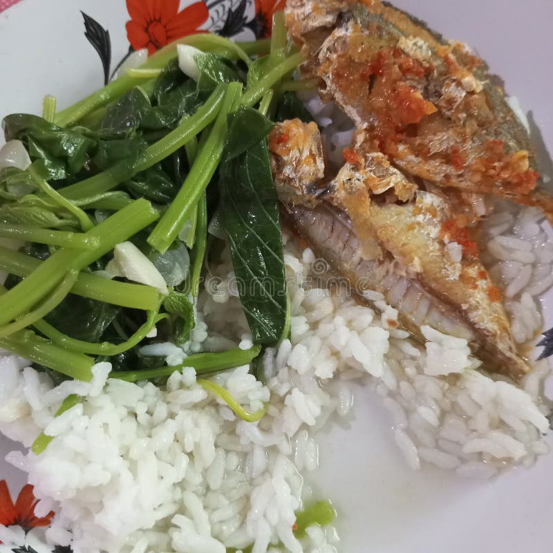 Fish sambal yum stock image. Image of rice, sambal, fish - 346719367