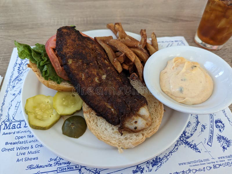 Fish Sandwich Lunch Tasty Crispy Stock Photo - Image of produce ...