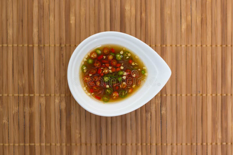 Fish Sauce and Chili in a Cup Stock Photo - Image of caddy, chalice ...