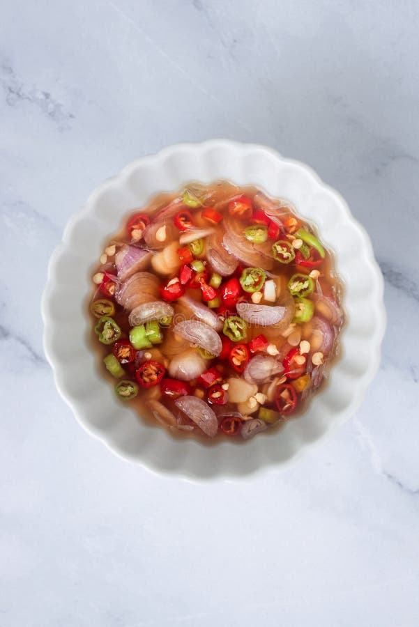 Fish Sauce with Chilly (Nam Pla Prik or Prik Nam Pla). Stock Image ...