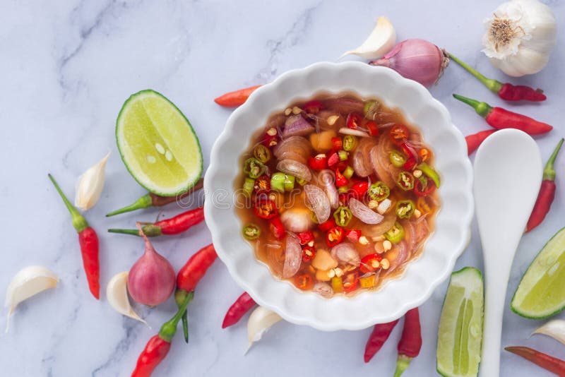 Fish Sauce with Chilly (Nam Pla Prik or Prik Nam Pla). Stock Image ...