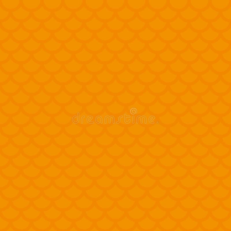Fish Scale. Orange Neutral Seamless Pattern for Modern Design in Stock ...