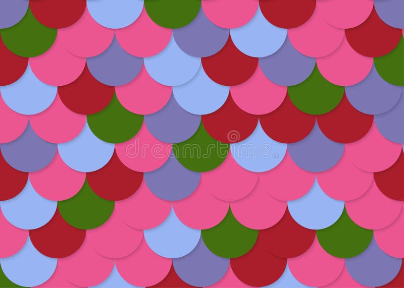Fish Scale Pattern, Abstract Stock Vector, Color Texture, Bright Colour ...