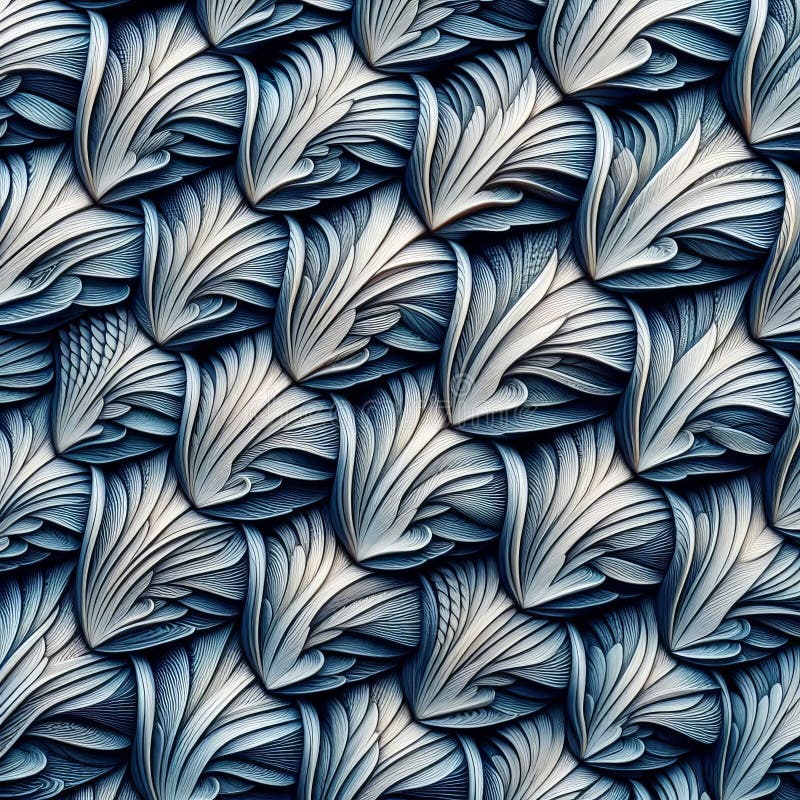 Fish Scale Pattern Detail Illustrate the View of a Fish Scale Pa Stock ...