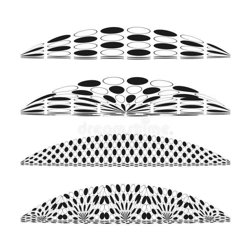 Fish Scale Pattern. Overlapping Arc Design. Vector Organic Texture ...